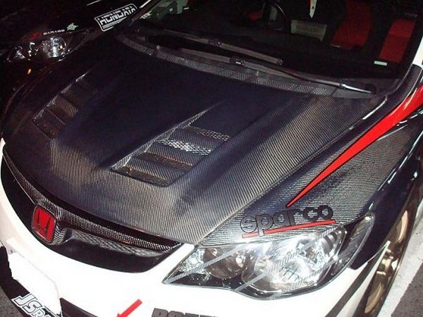 Buy HONDA CIVIC FD/ FD2R 2006 - 2011 JS RACING Style Super Light Weight Real Carbon Fiber Front ...